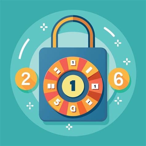 Cerca De La Cerradura De Combinación Con Círculo De Números Y Código