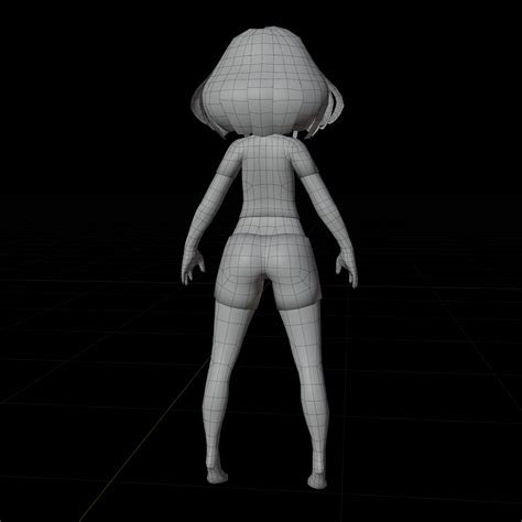 Girl Anime Character 3d Model By Hikkijack