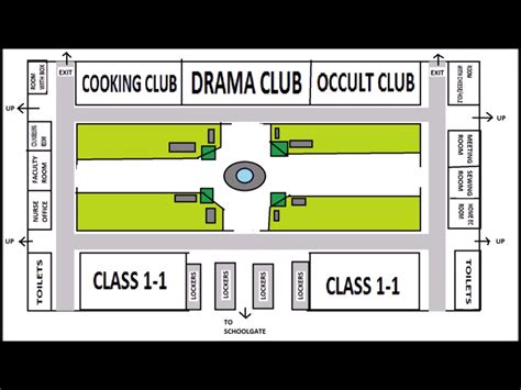 Карта школы Yandere Simulator Карта школы Yandere Simulator