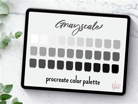 Grayscale Procreate Palette Procreate Swatches Procreate Etsy Grayscale Procreate Palette Procreate Swatches Procreate Etsy