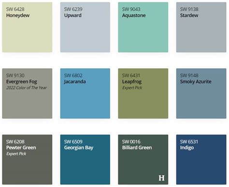 Sherwin Williams Blue Colors 2024