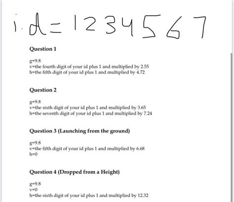 Solved Projectile Motion In This Assignment We Explore The