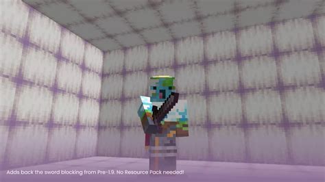 Pre 19 Sword Blocking 24w34a Minecraft Data Pack