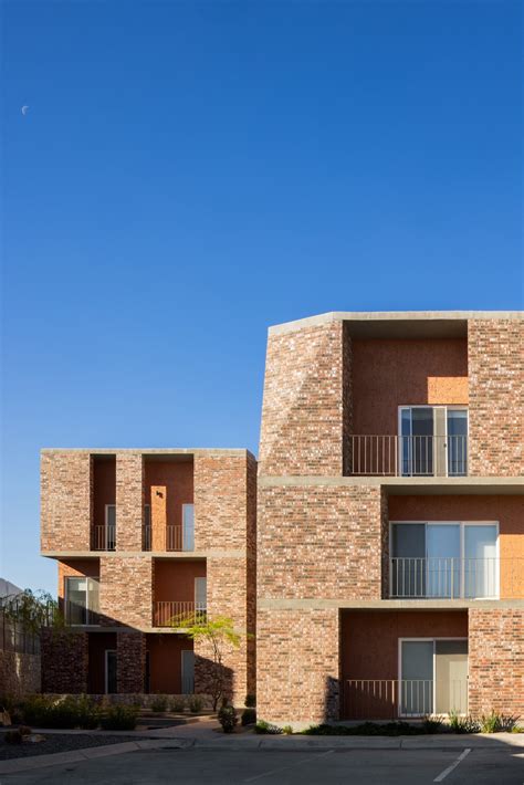 Jorge Urias Designs Notched Brick Apartment Complex In Mexico