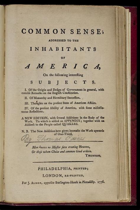 Thomas Paine Political Activist And Voice Of The American Revolution