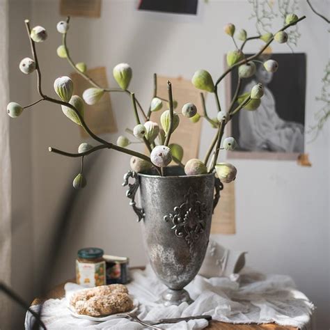 Artificial Fig Fruit Stem 30 Tall Rusticreach