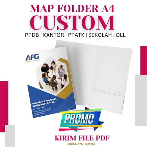 Jual No Minim Order Map A4 Custom Ppdb Kantor Rumah Sakit Ppatk Property Map Folder