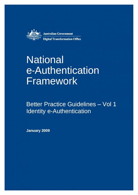 docx national e authentication framework better practice web