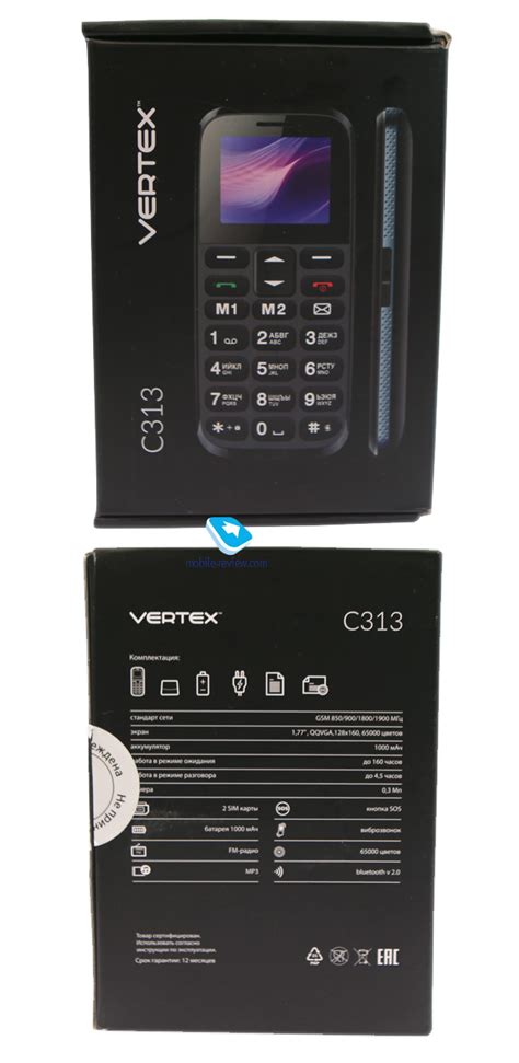 Mobile-review.com Обзор кнопочного телефона для пожилых людей – Vertex C313