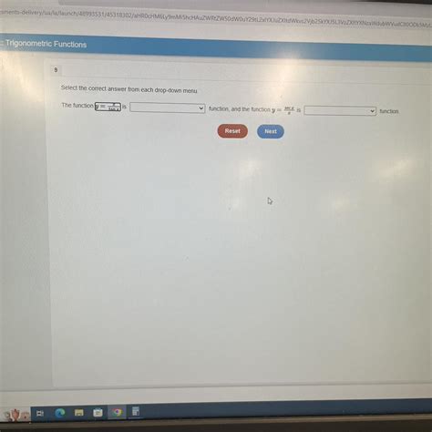 Free Select The Correct Answer From Each Drop Down Menu The Function