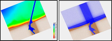 Bathymetry In 2010 Relative To Mean Sea Level Left Panel And Cms