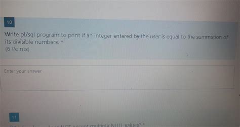 solved 10 write pl sql program to print if an integer
