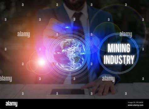 Writing Note Showing Mining Industry Business Concept For Extraction