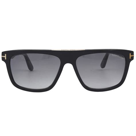 Tom Ford Cecilio Smoke Gradient Browline Mens Sunglasses Ft0628 01b 57