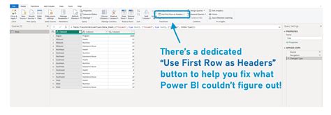 How To Use Power Bi Power Query Promoting Column Headers