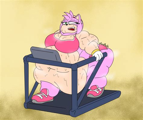 Rule 34 1girls Amy Rose Anthro Ass Belly Belly Overhang Big Belly