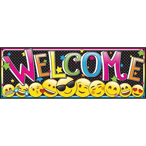 Emoji Magnetic Welcome Banner Welcome Banners Emoji Classroom