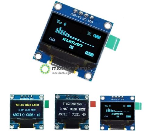 096and Yellowbluewhite 128x64 Oled I2c Iic Serial Lcd Led Ssd Display Eur 269 Picclick De