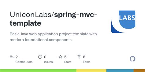 github uniconlabs spring mvc template basic java web application