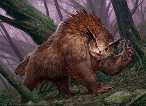 032 Owlbear Neccesities Above Table