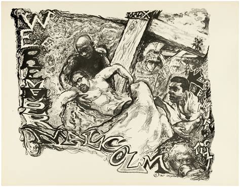 Hakes We Remember Malcolm X Scarce Civil Rights Poster