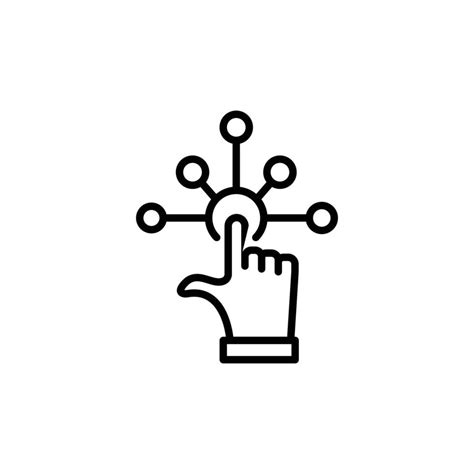 Interactive Touch Icon Perfect For User Engagement 47525052 Vector Art