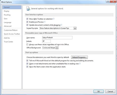 Add Developer Tab In Word 2013