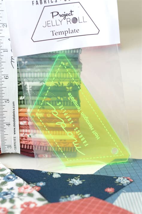 Half Hexagon Template Thimble Blossoms Half Hexagon Template Thimble Blossoms