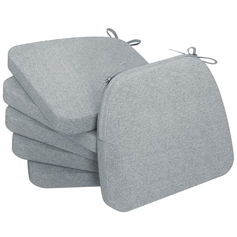Aaaaacessories D Shaped Chair Cushions For Dining Chairs With Ties And