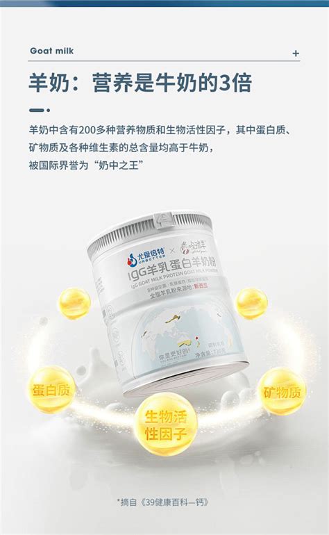Igg羊乳蛋白羊奶粉钻展主图设计