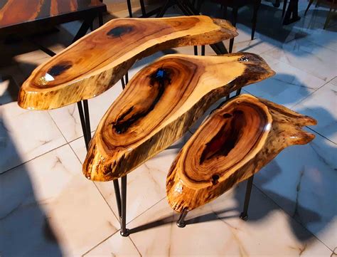 Nesting Tables Wood Surface
