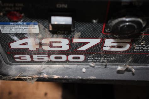 Predator 4375 Watt Portable Generator Property Room