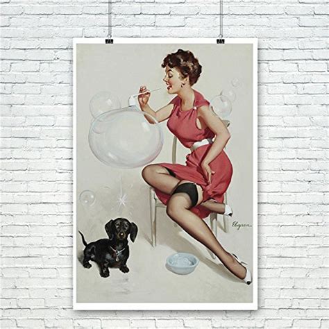 Pixy Ink Vintage Pin Up Poster Print Neat Trick 1953 By Gil Elvgren