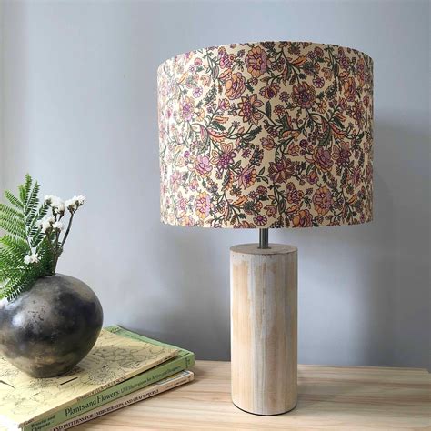 Retro Floral Lampshade Vintage Floral Light Shades Flowery Table Lamp