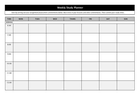 Weekly Lesson Plan Template Excel