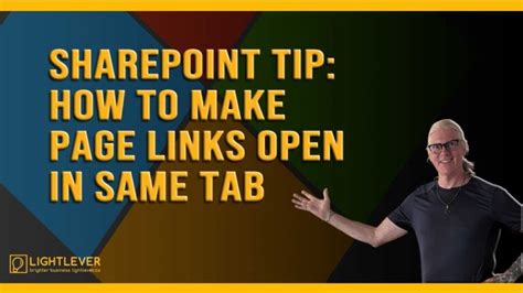 Sharepoint Tip How To Make Page Links Open In Same Tab Sharepoint In Practice
