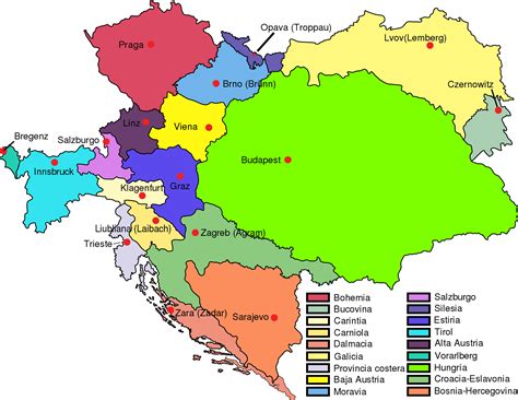 Map Of Austria Hungary 1910