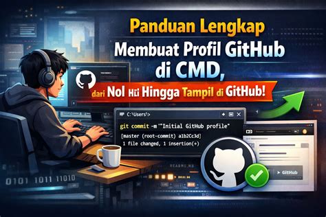 Panduan Lengkap Membuat Github Profile Profesional Menggunakan Cmd