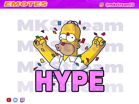 Twitch Emotes The Simpsons Homer Hype