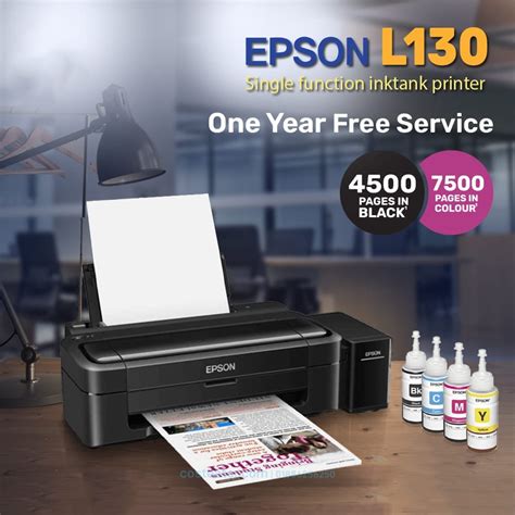 Epson L130 Single Function Inkjet Printer Black Ink Tank At Lori Santiago Blog