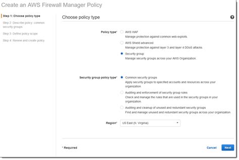 aws firewall manager update support for vpc security groups aws