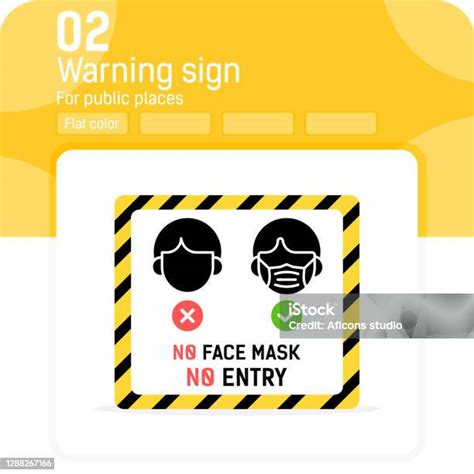 흰색 배경에 격리 된 고품질 플랫 스타일로 얼굴 마스크 기호가없는 항목이 없습니다 벡터 일러스트 이미지는 의료 웹 인쇄 스티커 또는 응용 프로그램을위한 마스크 기호 기호