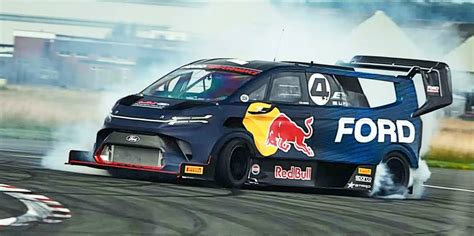 A 2000 Horsepower Ford Supervan Electric Car Drifts On The Top Gear