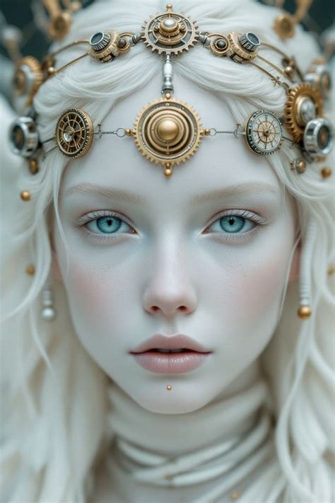 Face Of An Angel In Steampunk Style 87 Fotografía De Arte Oscuro