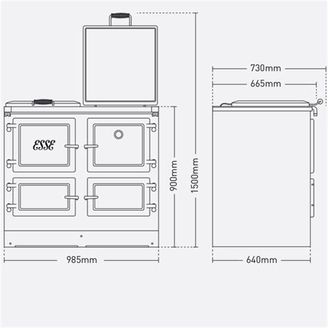 Esse 1000 X Electric Range Cooker