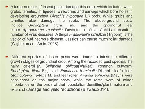 “studies On Major Insect Pest Of Groundnut Pptx