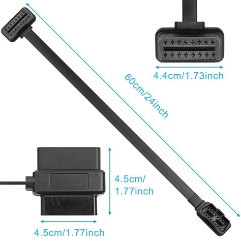 OBD2 16 Pin Splitter Extension Cable 1 Male To 2 X Female Diagnostic Flat Ribbon Wholesale