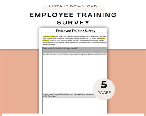 Employee Training Survey ǀ Employee Development Survey ǀ Employee