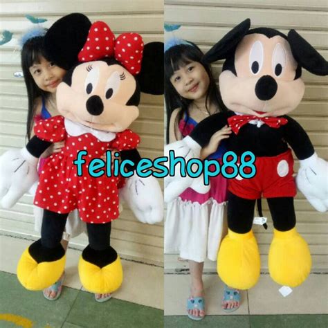 Minnie Mouse Mickey Mouse Jumbo Big Doll Shopee Singapore