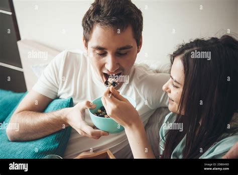 Man Feeding Strawberry Wife Hi Res Stock Photography And Images Alamy